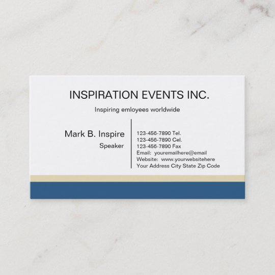 Motivational Speaker Business Cards | Zazzle.com