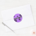 Motivational Sticker Purple Floral Positive Quote | Zazzle