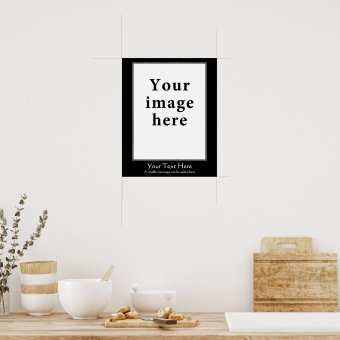 Motivational style vertical border template poster | Zazzle