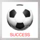 Motivational Success Soccer Football Poster | Zazzle
