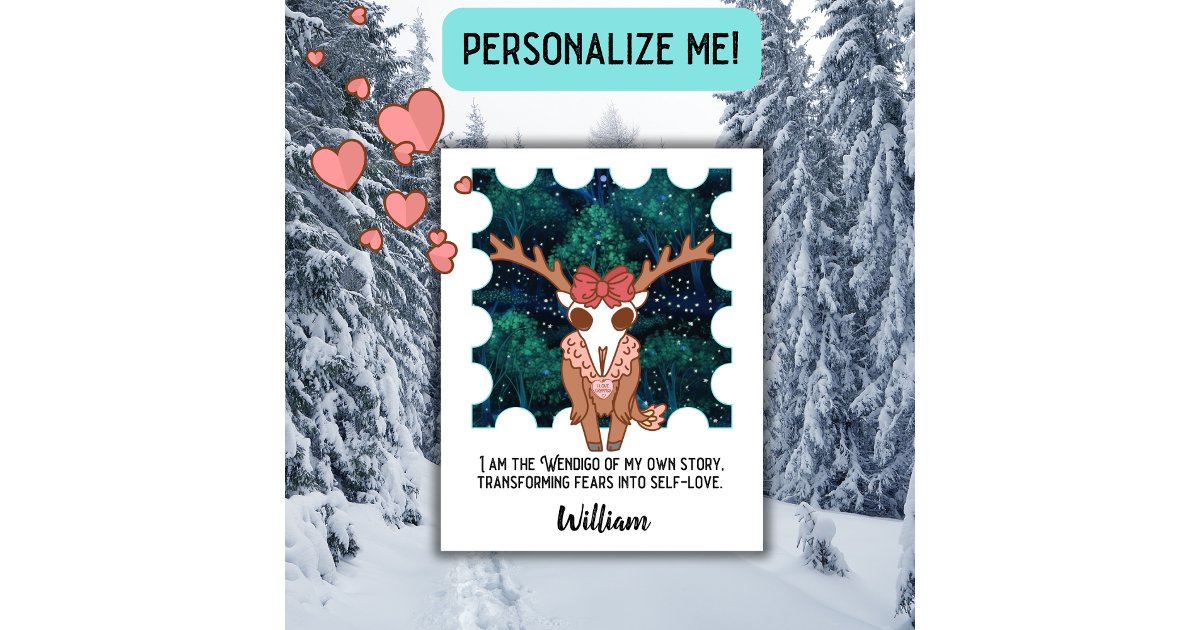 Motivational Wendigo Cryptid Poster | Zazzle