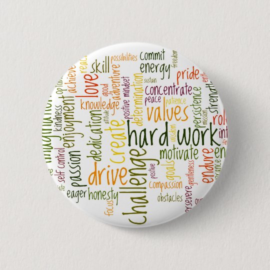 Motivational Words #2 badge / button | Zazzle.com
