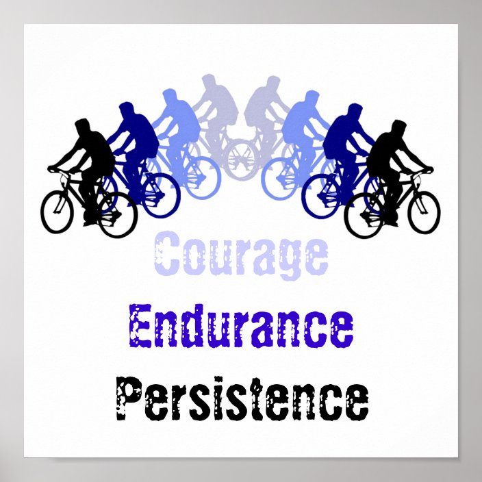 Motivational Words, Biking, Cycling, Bike Poster | Zazzle