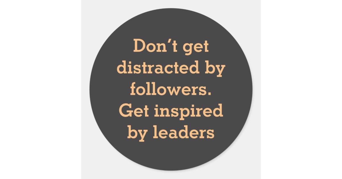 Motivational Words with simple Text on Classic Round Sticker | Zazzle