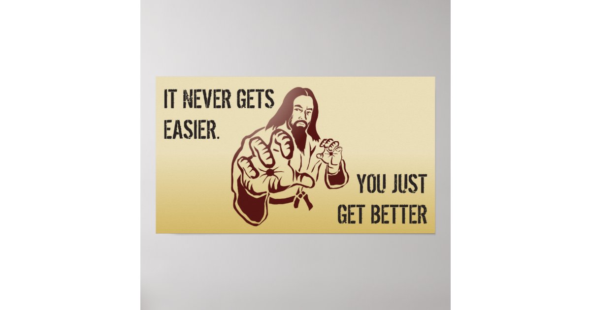 Motivational Workout Karate Quote Poster | Zazzle