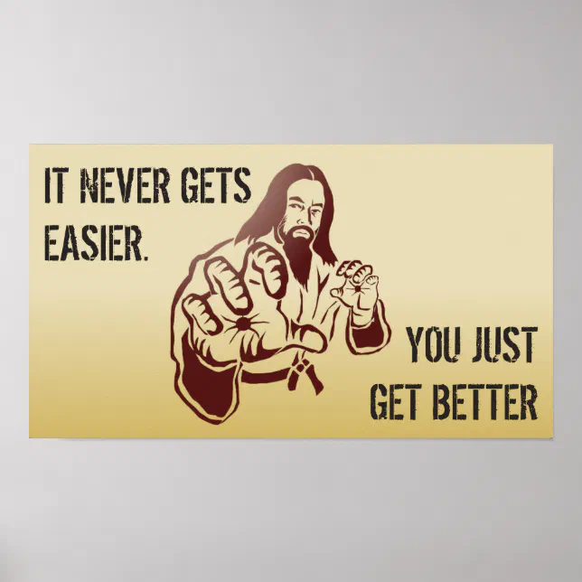 Motivational Workout Karate Quote Poster | Zazzle