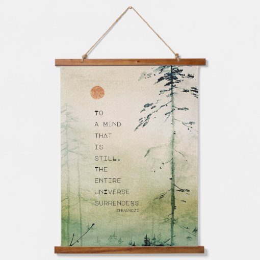 Motivational Zen Quote Asian Art Wood Hanging Tapestry | Zazzle