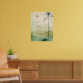Motivational Zen Quote Watercolor Landscape Poster | Zazzle