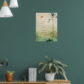 Motivational Zen Quote Watercolor Landscape Poster | Zazzle