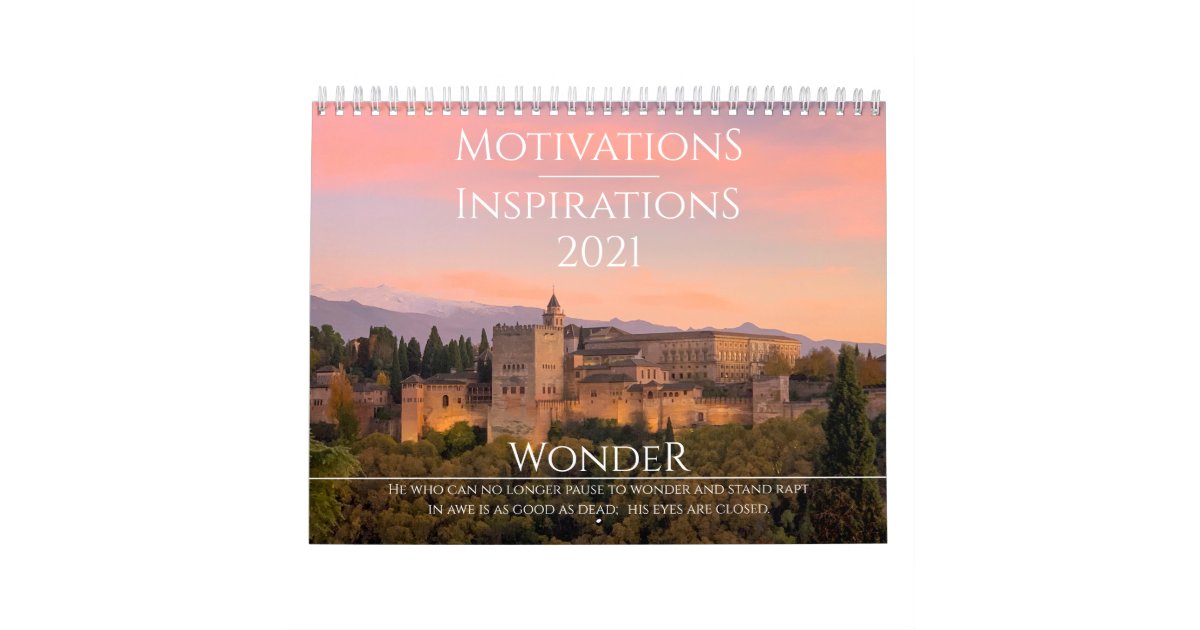 Motivations / Inspirations 2021 Calendar | Zazzle