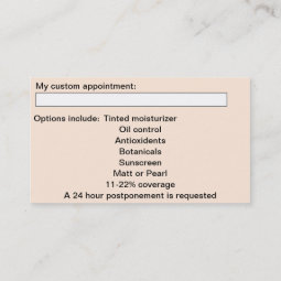 Motives Custom Blend Foundation Business Card | Zazzle