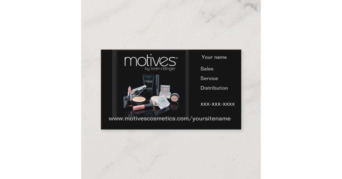 Motives Distributor business card with appointment | Zazzle