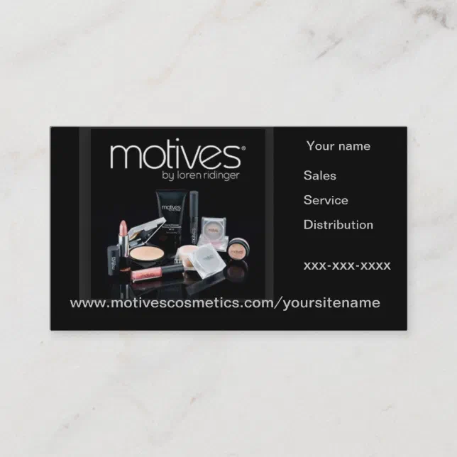 Motives Distributor business card with appointment | Zazzle