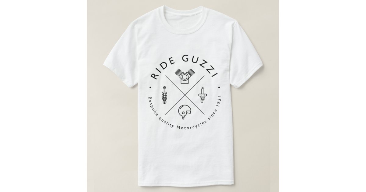 Moto Guzzi Mechanic Logo T-Shirt | Zazzle