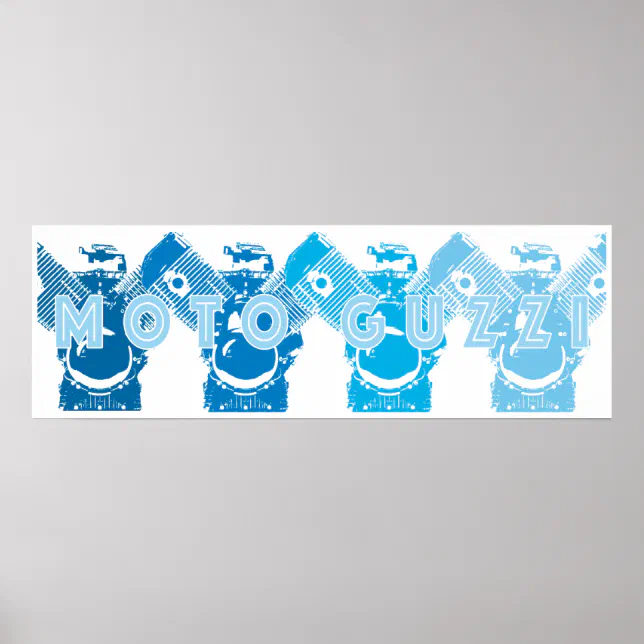Moto Guzzi V7 Stone Engine Block Poster | Zazzle