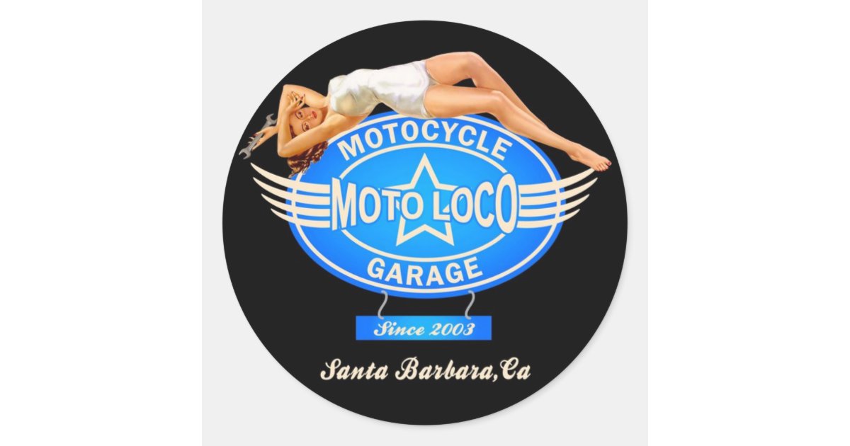 Moto Loco Sticker | Zazzle