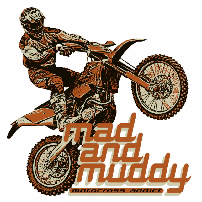 Motocross addict cutout | Zazzle