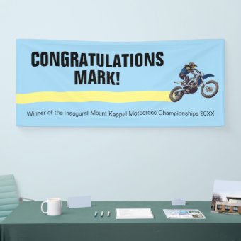 Motocross Banner | Zazzle