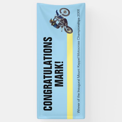 Motocross Banner | Zazzle