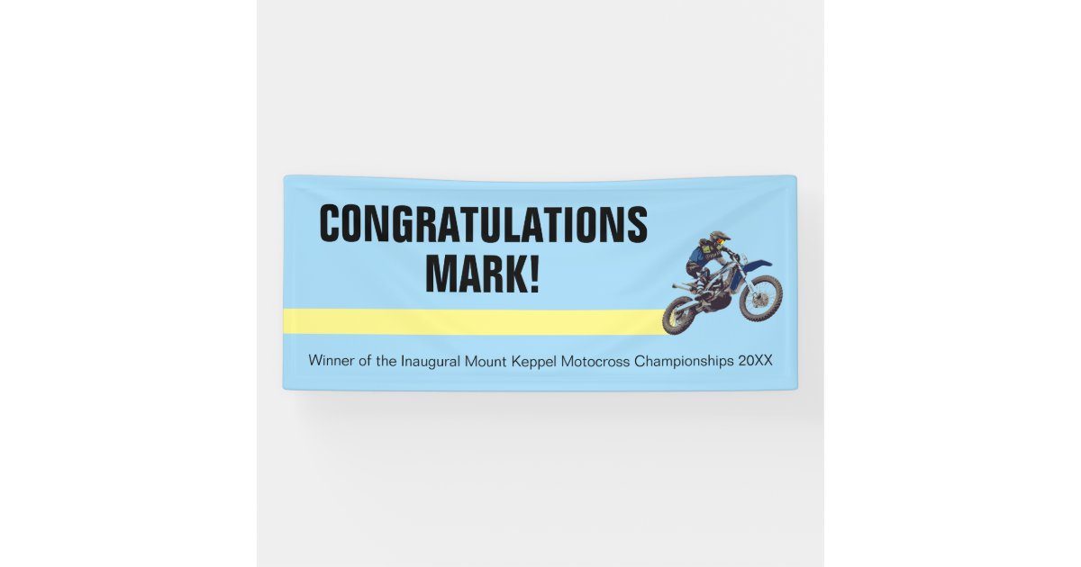 Motocross Banner | Zazzle