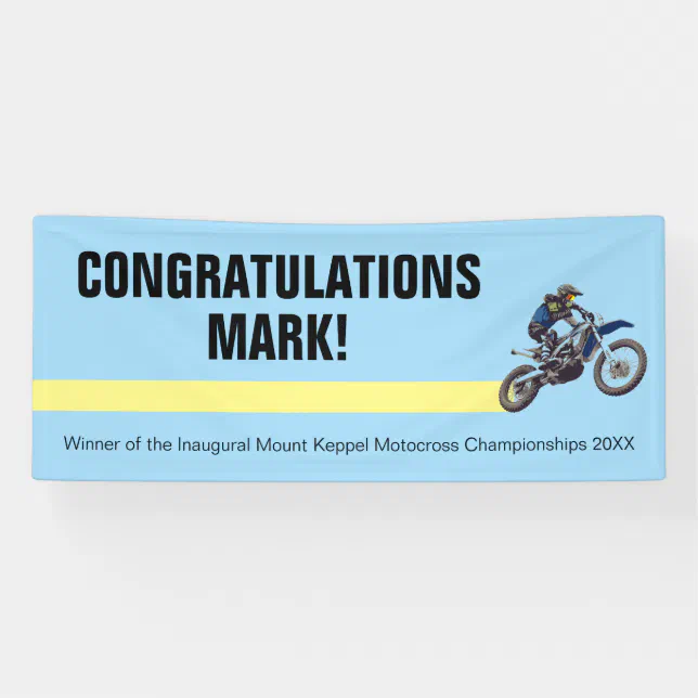 Motocross Banner | Zazzle