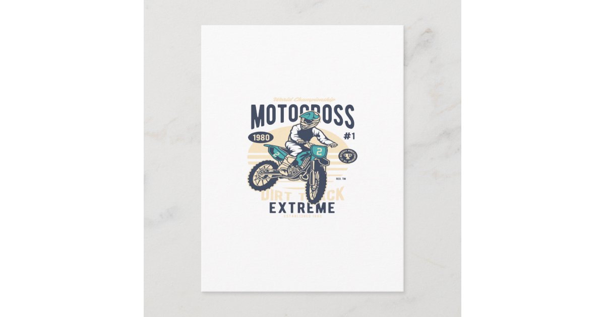 Motocross Extreme Dirt Track Postcard | Zazzle