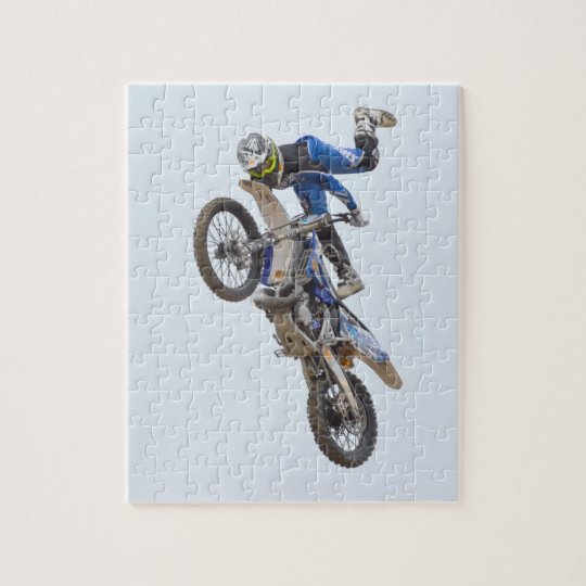 Motocross Extreme Tricks Jigsaw Puzzle | Zazzle.com
