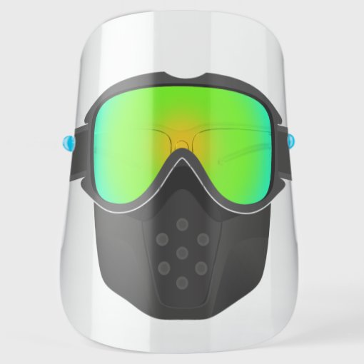 Motocross Face Mask Biker Goggles Face Shield | Zazzle
