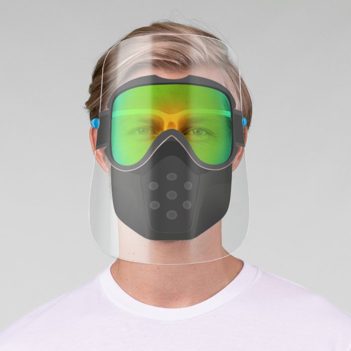 Motocross Face Mask Biker Goggles Face Shield | Zazzle.com