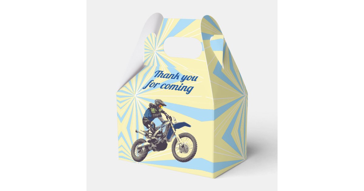 Motocross Favor Boxes | Zazzle