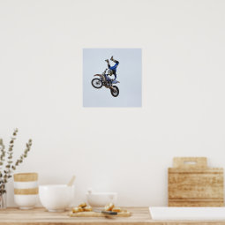 Motocross Flying High Poster | Zazzle