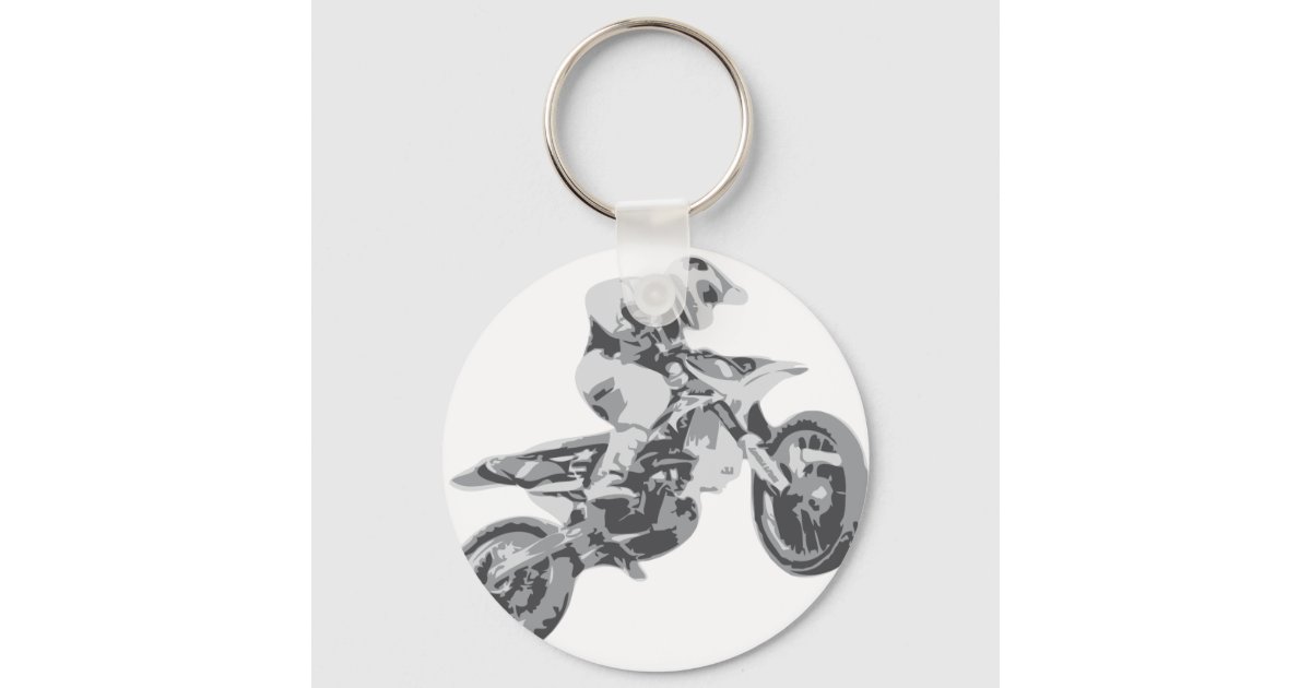 Motocross Keychain | Zazzle