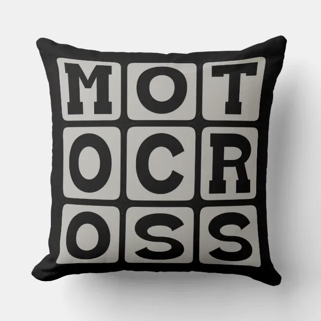 Motocross, Motorcycle Sport Throw Pillow | Zazzle