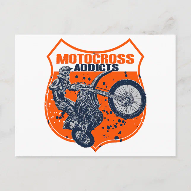 Motocross racing postcard | Zazzle