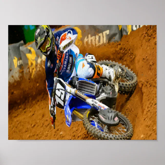 Motocross Racing Poster | Zazzle