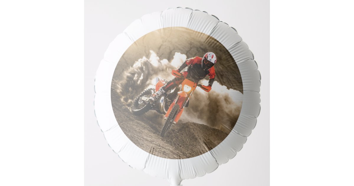 Motocross Rider Balloon | Zazzle