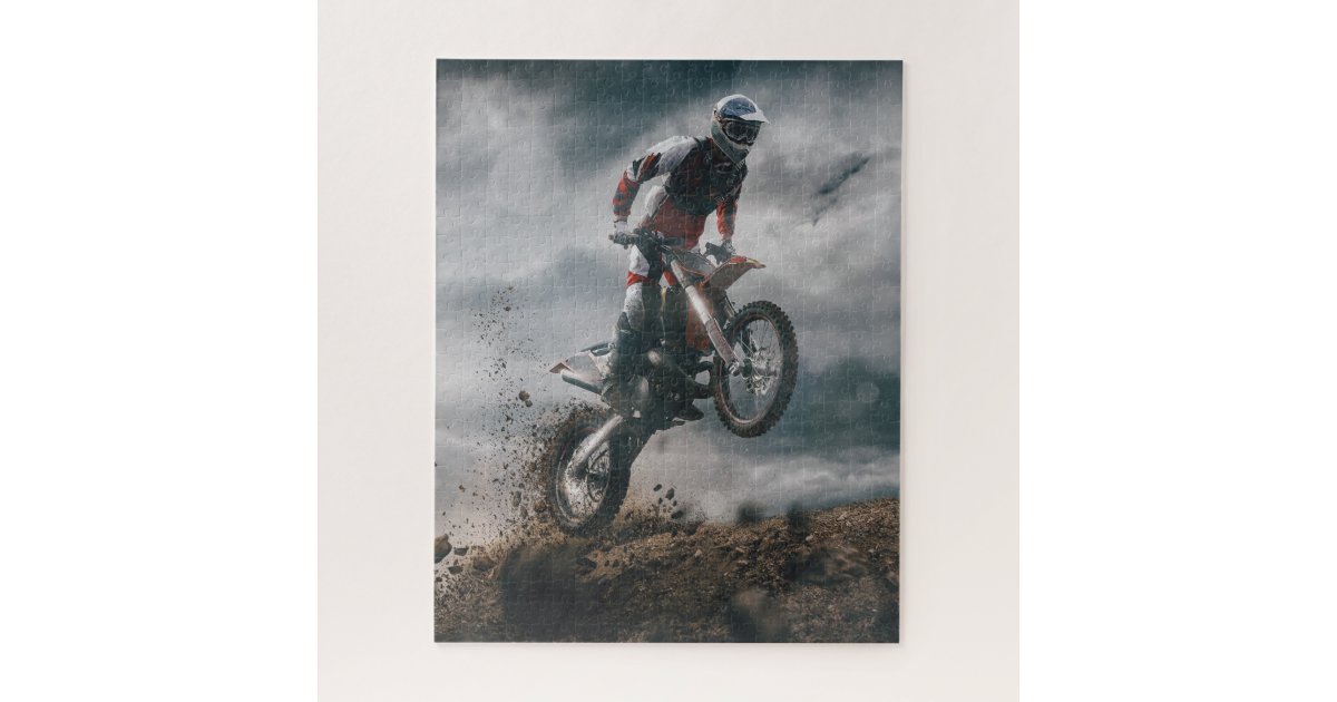 Motocross rider jigsaw puzzle | Zazzle