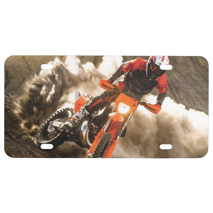 Motocross Rider License Plate | Zazzle.com