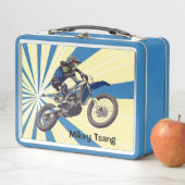 Motocross Rider Metal Lunch Box | Zazzle