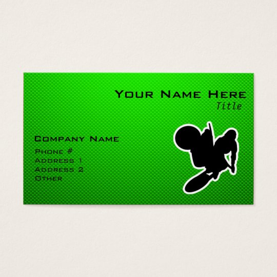 Motocross Whip Business Card | Zazzle.com