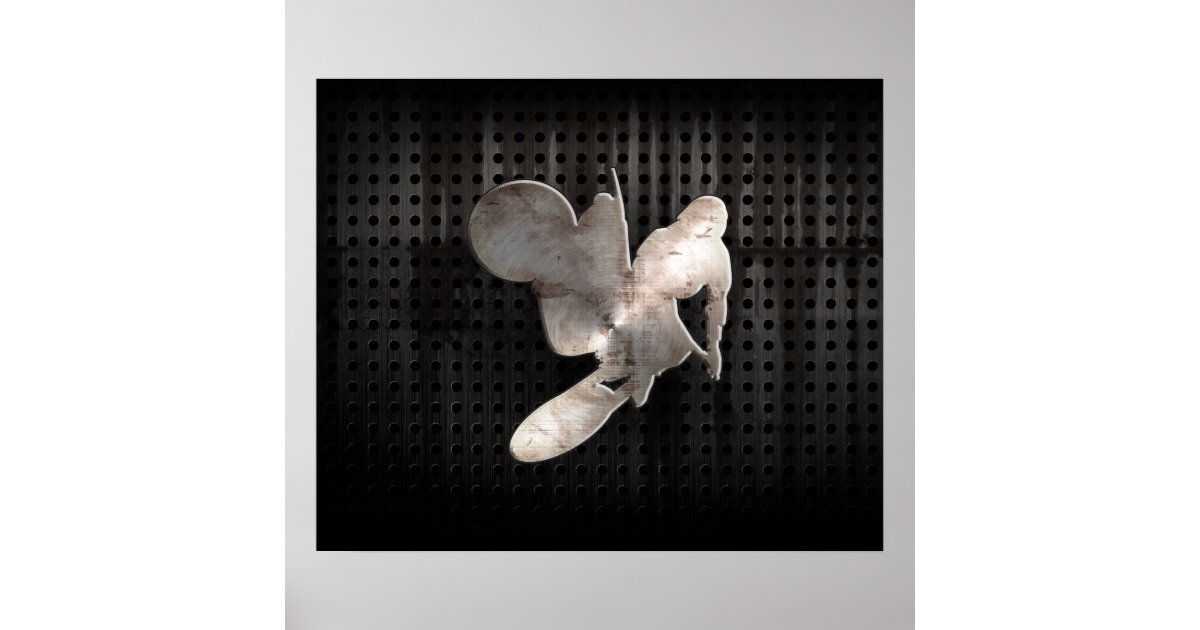 Motocross Whip; Cool Black Poster | Zazzle