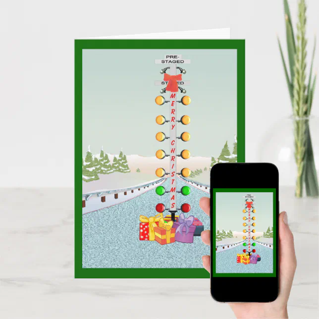 Motor Head Christmas Card | Zazzle