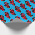 Motor Racing Fun Red Sports Cars Racetrack Fan Wrapping Paper | Zazzle
