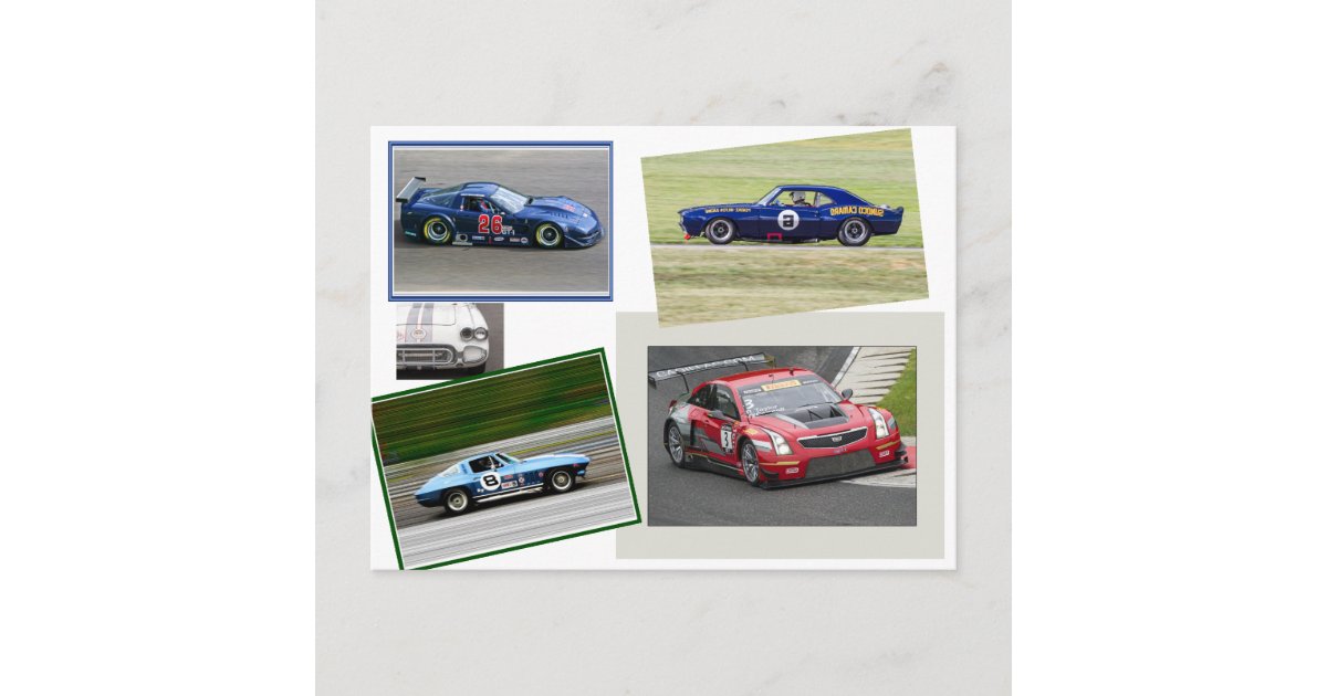 Motor Racing Postcard | Zazzle