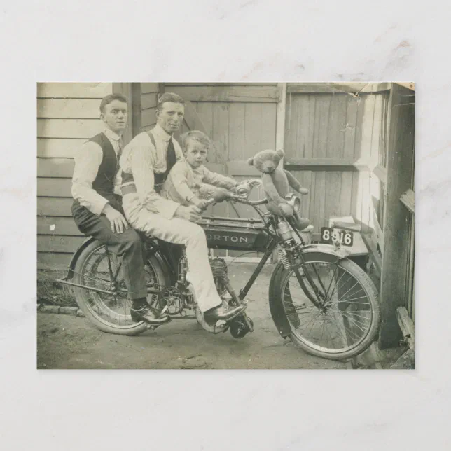 Motorbike Boys Postcard | Zazzle