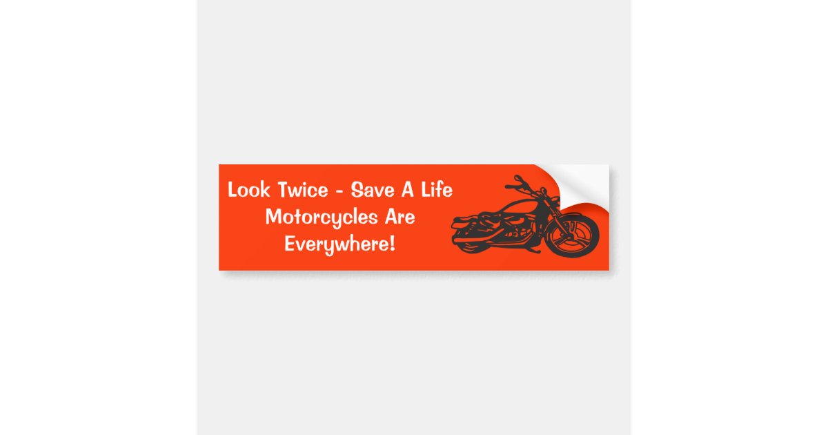 Motorcycle Awareness Bumper Sticker | Zazzle
