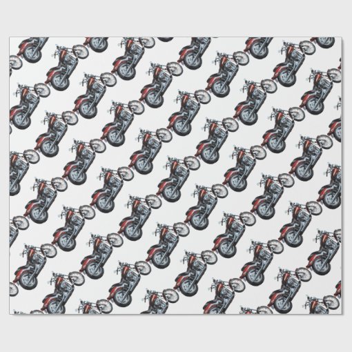 Motorcycle Bike Biker Wrapping Paper | Zazzle