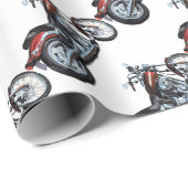 Motorcycle Bike Biker Wrapping Paper | Zazzle