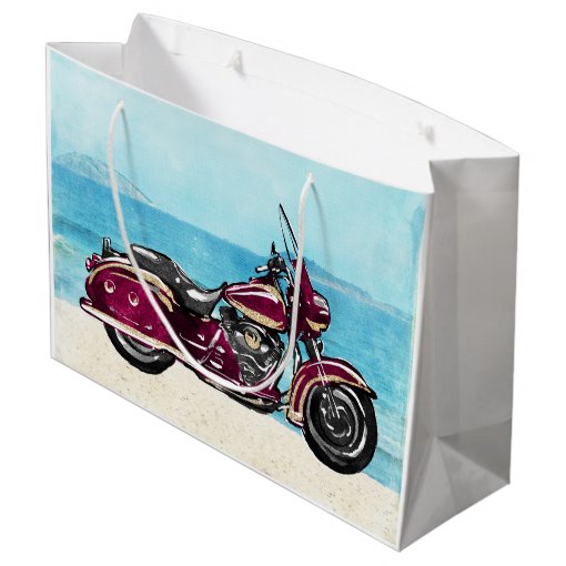 Motorcycle Biker Gift Bag | Zazzle