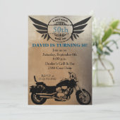 Motorcycle Birthday Invitation | Zazzle